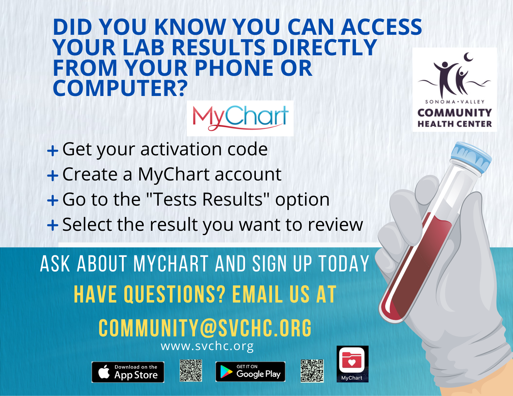 My Chart - Sonoma Valley Community Health Center